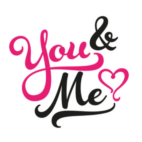 You & Me Sticker | fully4u